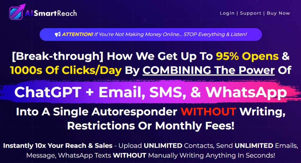 AI SmartReach OTO 1st to 7th – All 7 AI Smart Reach OTOs’ Links >>> - OTO